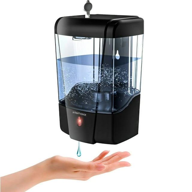 interhasa! Automatic Soap Dispenser Wall Mount ,600ml/20oz Liquid Soap Dispenser Touchless ...