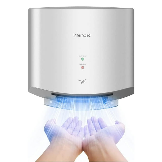 Interhasa! Commercial Hand Dryer Wall Mount, 1250W 110V Automatic Hot ...