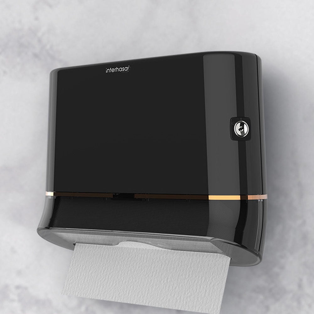 interhasa! Paper Towel Dispenser Black 6002 - Walmart.com