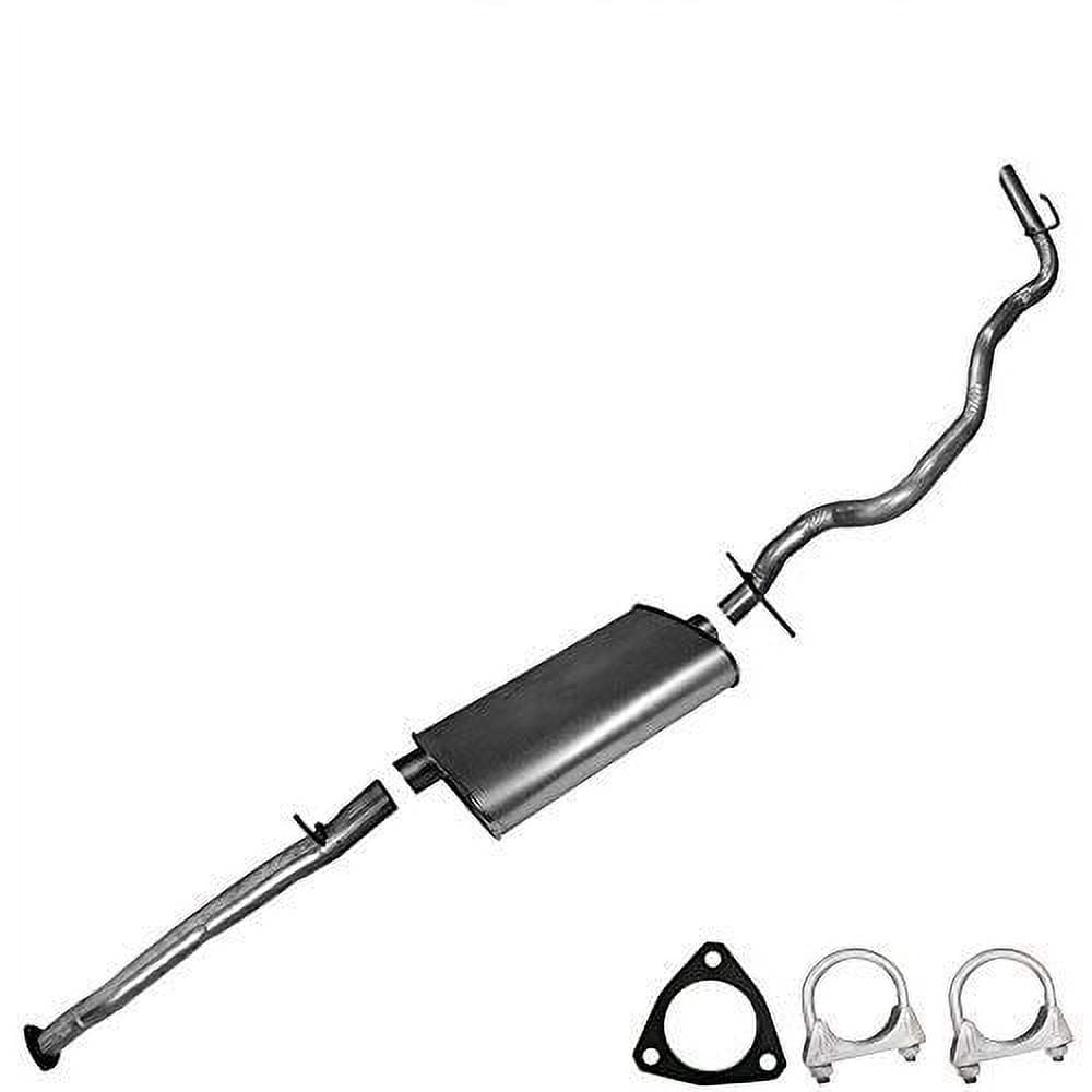 intermediate pipe muffler resonator tailpipe exhaust system kit fits ...