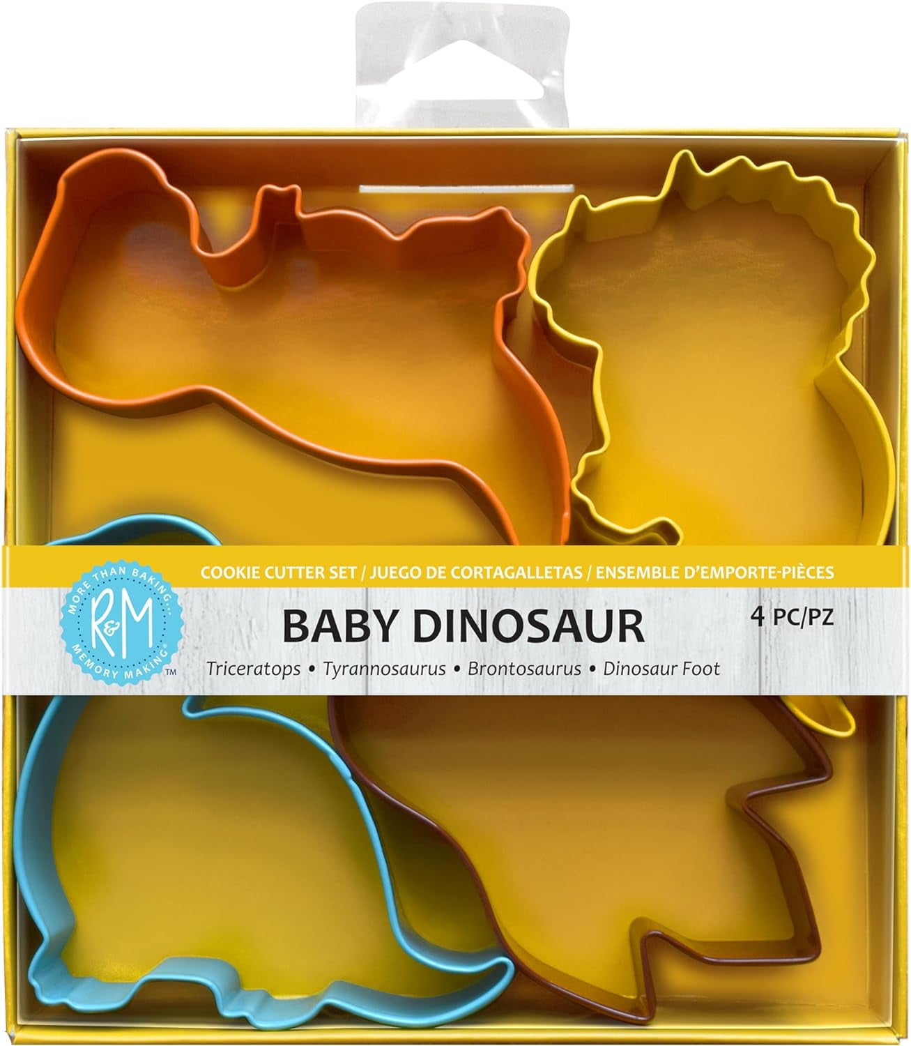 **international baby dinosaur cookie cutters, brontosaurus, triceratops ...