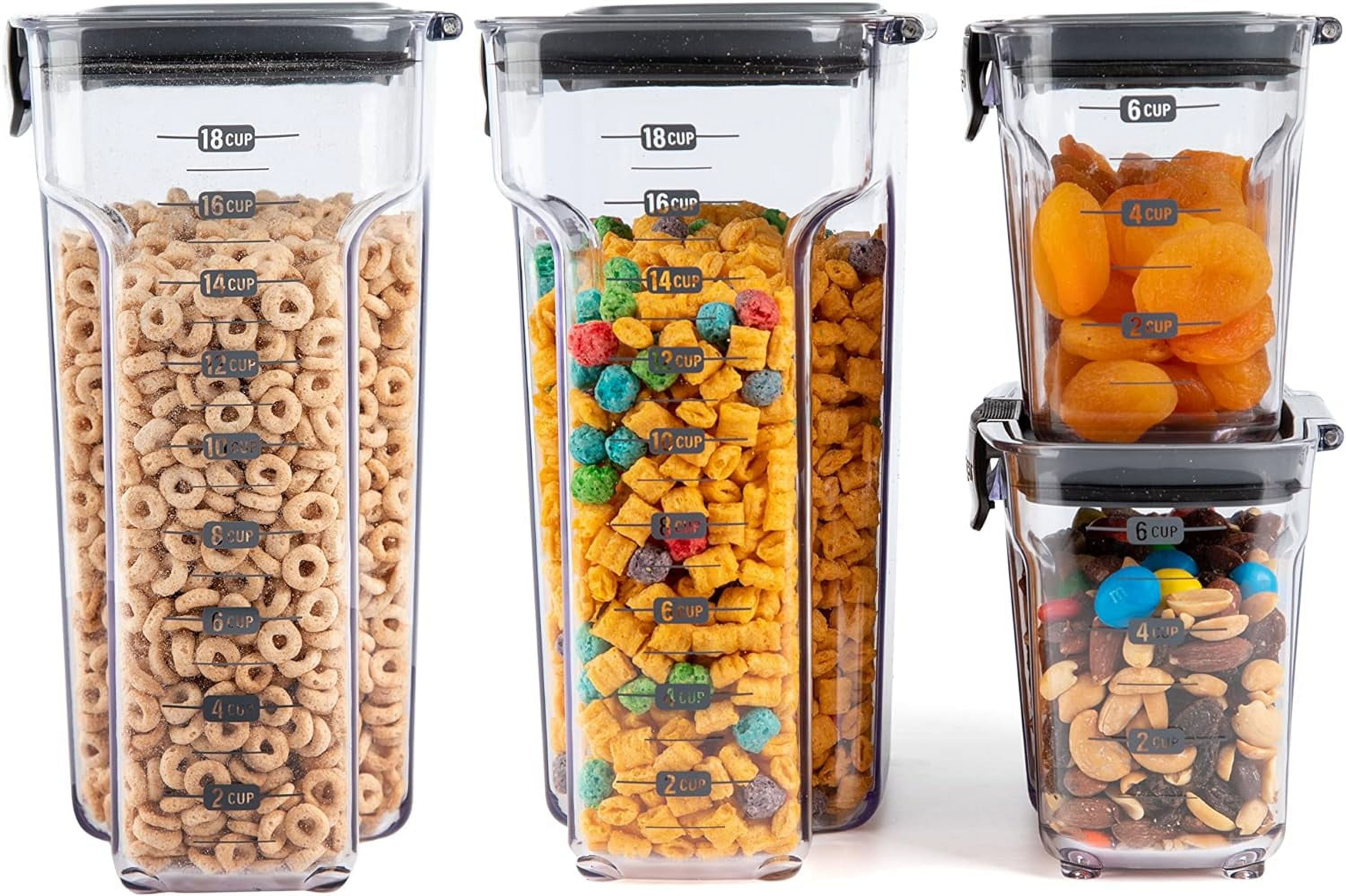 **international prokeeper+ 4-piece clear plastic modular airtight ...