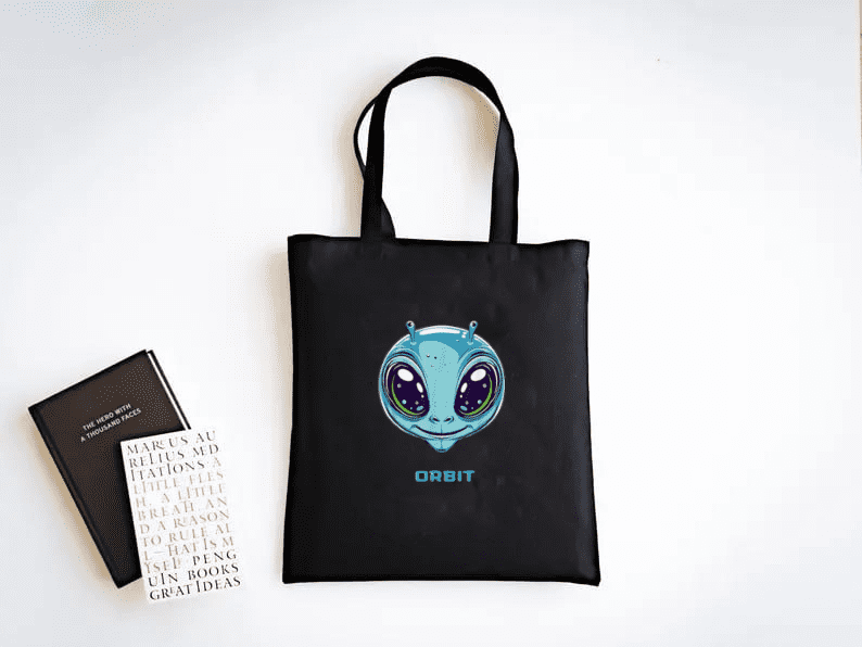 interstellar Creature Sci-Fi Alien Fantasy Galaxy Monster Design Tote ...