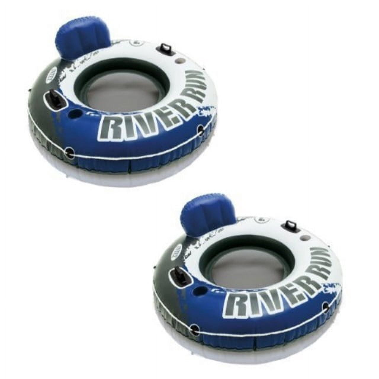 Intex River Run I Inflatable Water Floating Tubes - Double Pack for ...