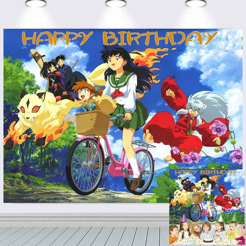 inuyasha Backdrop Banner Party Supplies Poster Movie Theme Background ...