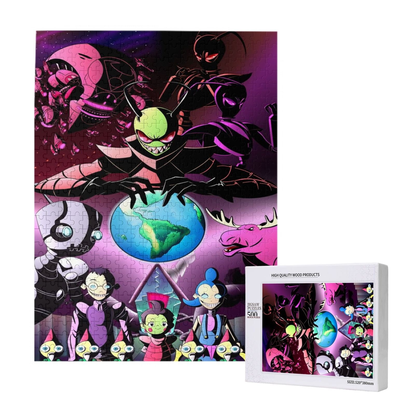 invader zim Jigsaw Puzzle Interactive Brain Teaser Board Game for ...