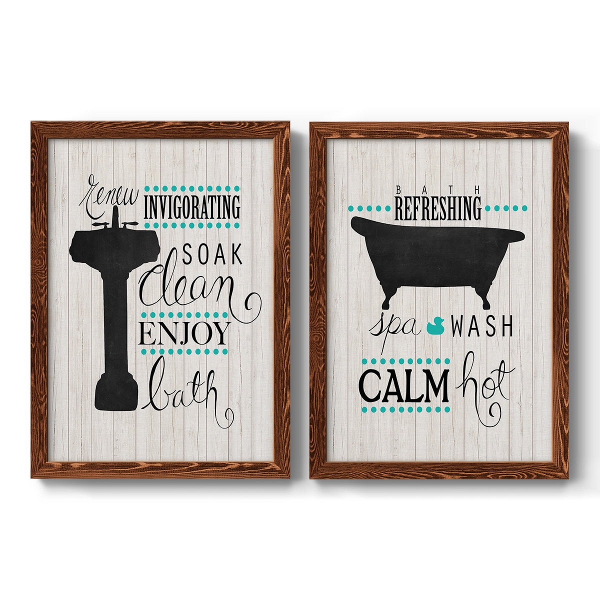 Invigorating Soak - Premium Framed Canvas 2 Piece Set - Ready to Hang ...