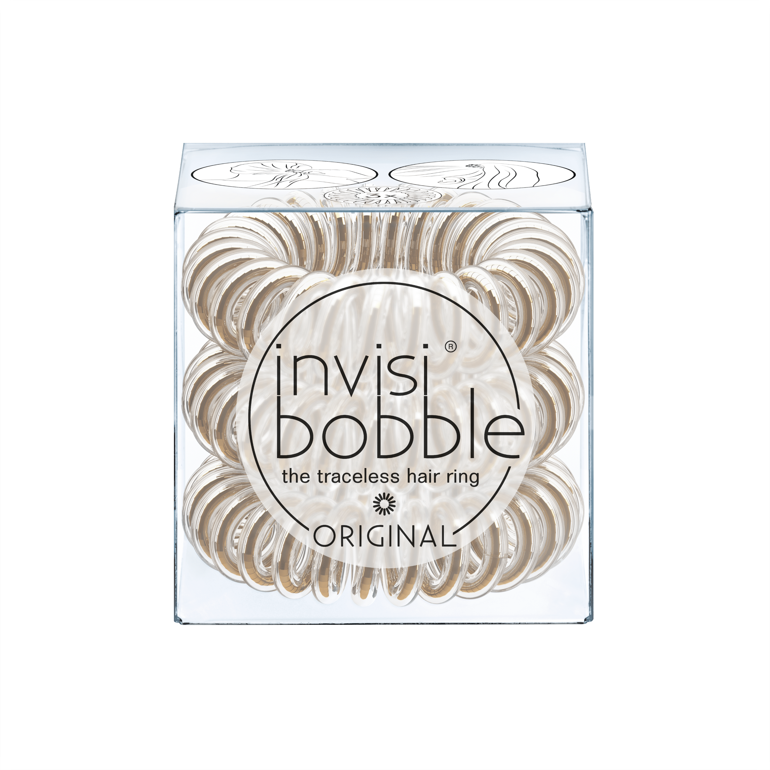 invisibobble ORIGINAL Spiral Hair Tie - Bronze Me Pretty 3pc - Walmart.com