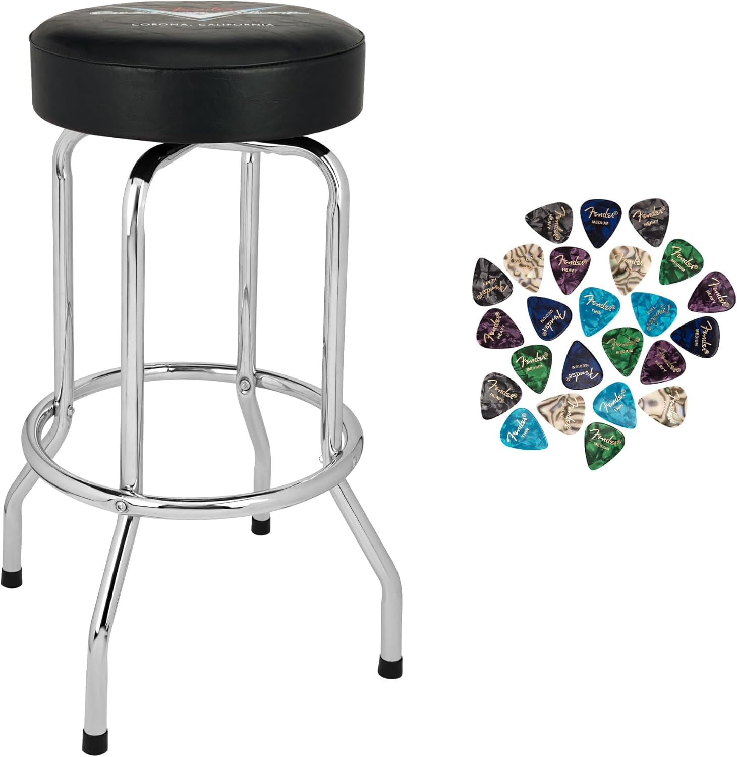 iohjkvb 24 Inch Spaghetti Logo Pick Pouch Barstool Bundle with Austin Bazaar Exclusive 24-Pack ...