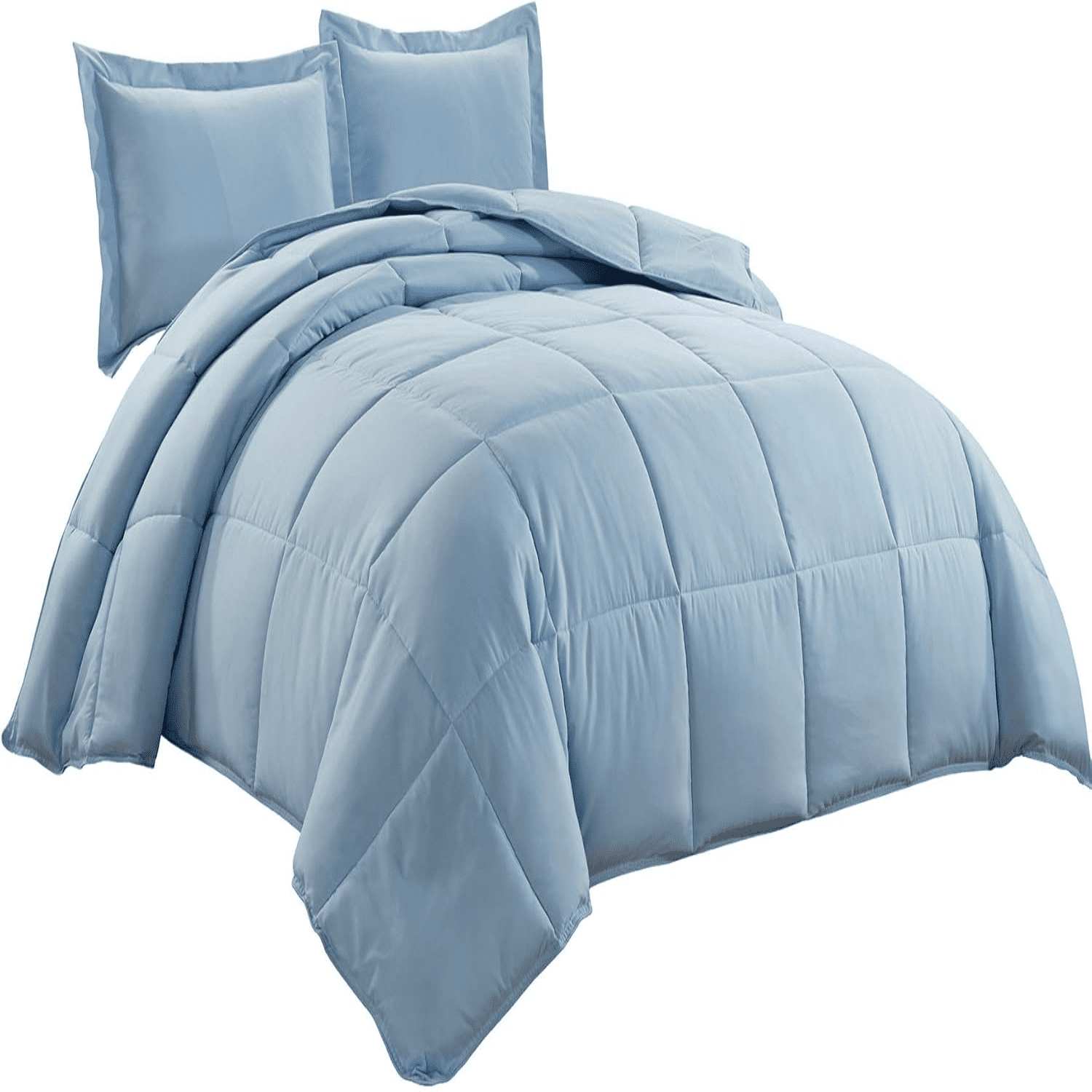 iojnbgy China Blue Down Alternative Comforter Oversized King - 3-Piece ...