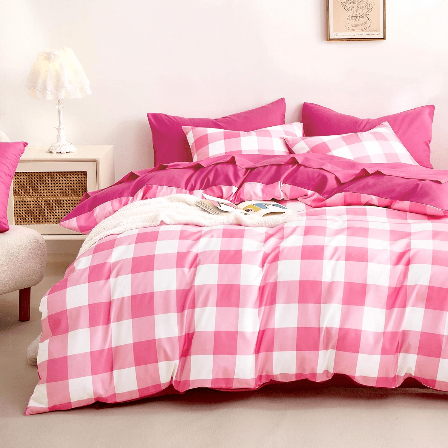 iojnbgy - Gingham Comforter Set Plaid Buffalo Check Checkered ...