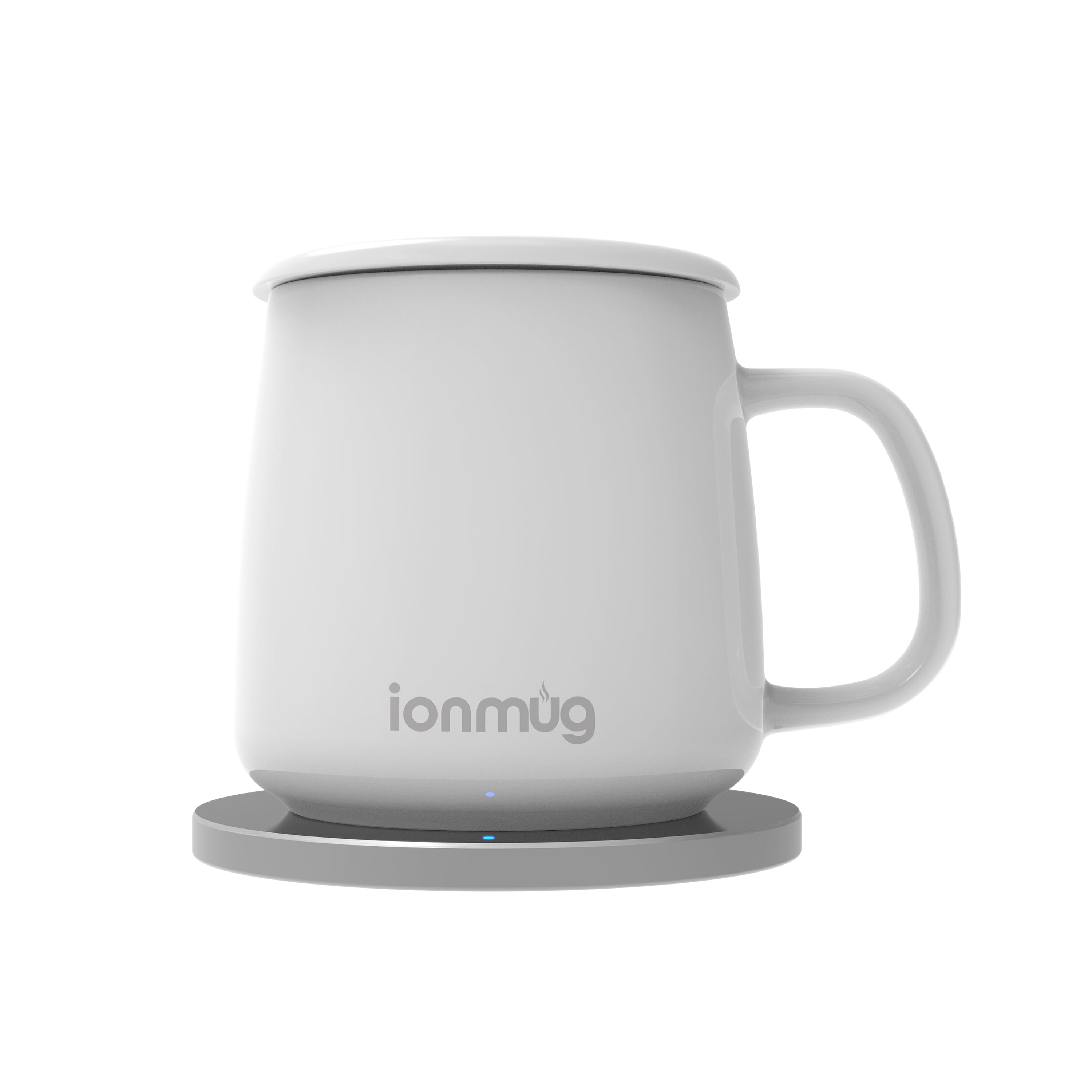 ionMug and Charging Coaster – 12.8oz Heated Ceramic Coffee Mug with ...