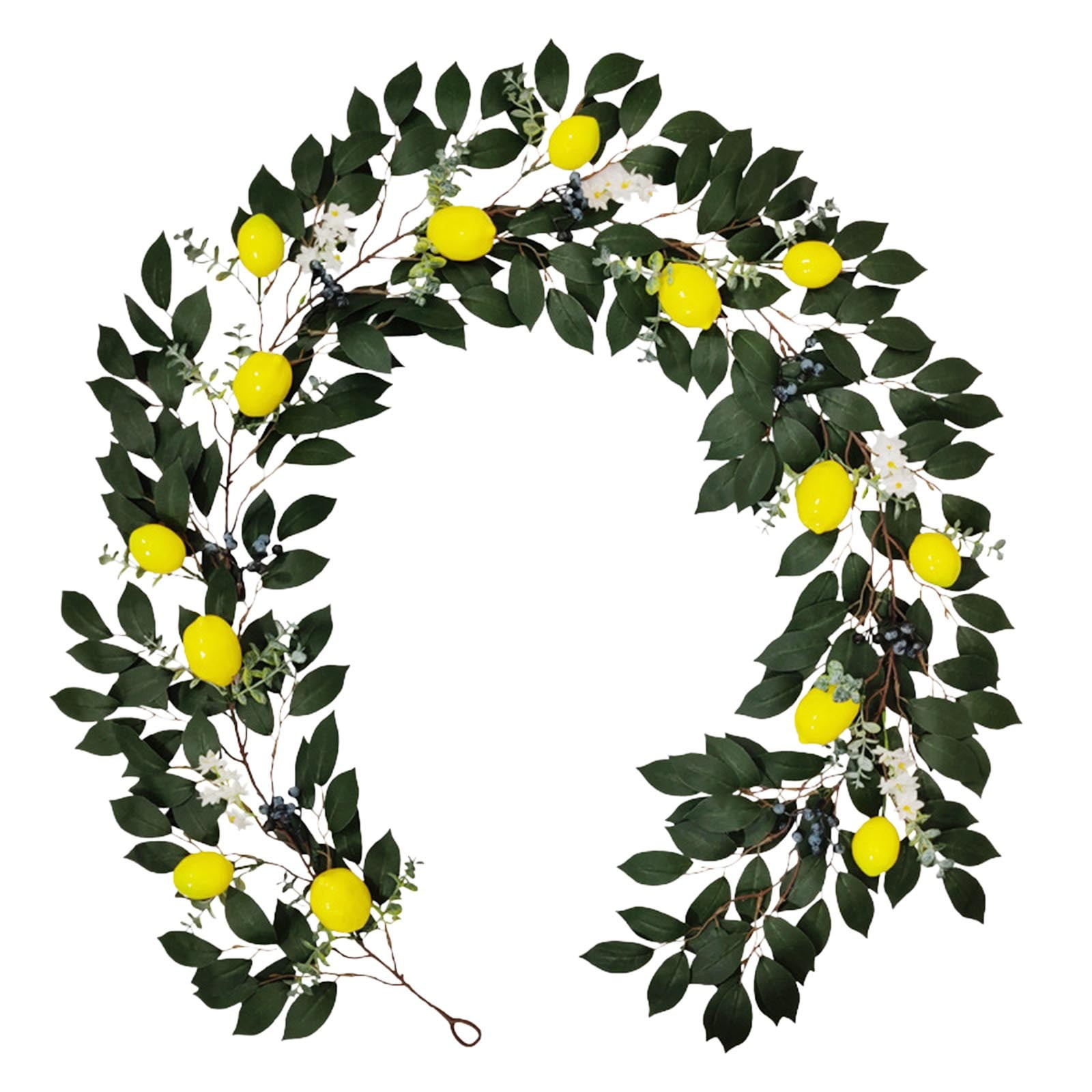 ionze 1 PC Artificial Lemon Vines Garland with Green Leaves, Fake ...