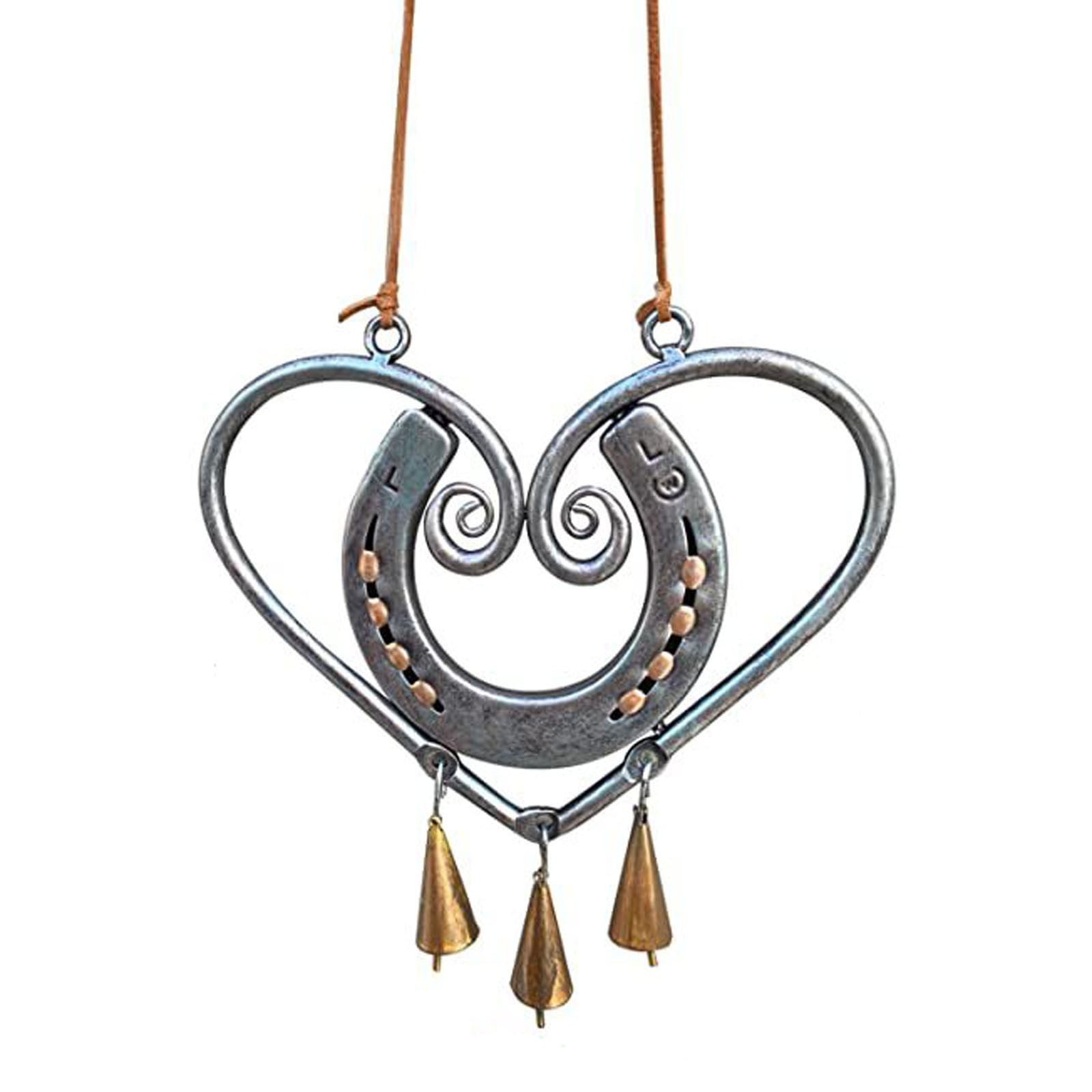 ionze Home Decor Love Wind Chime Retro Copper Wind Chimes with Steel ...