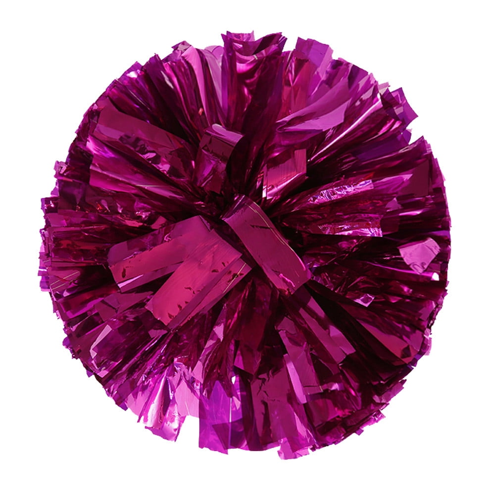 ionze Home Decor Metallic Foil and Plastic Ring Handheld Pom Poms ...