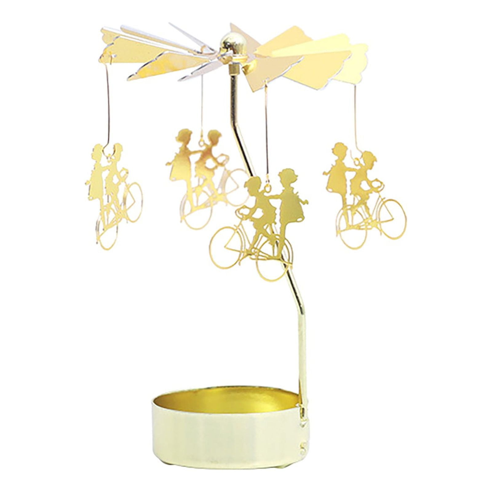 ionze Home Decorations Aromatherapy Candle Holder Girl'S Heart Golden ...