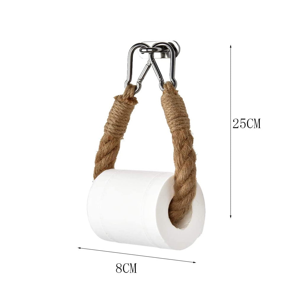 ionze Home Decorations Toilet Rope Storage Paper Toilet Holder Puncher ...