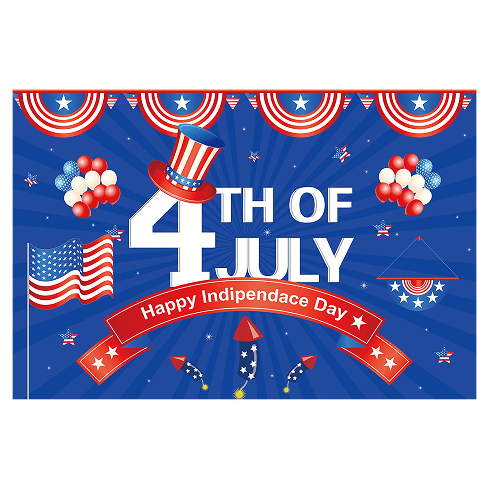 ionze Kitchen Accessories Independence Day American Flag Labor Day 4 of July Star Glitters Bokeh ...