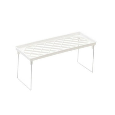 YBM Home White Wire Cabinet Helper Shelf Organizer and Storage Rack ...