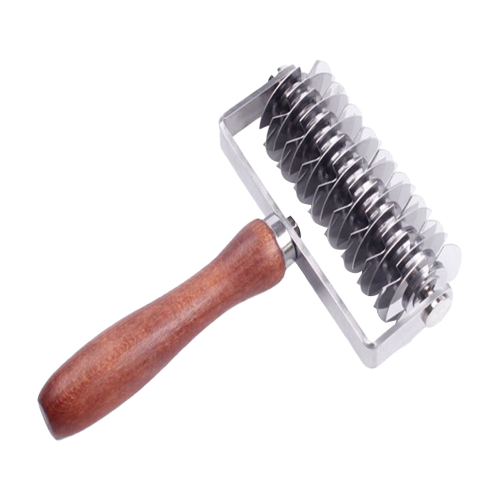 ionze Kitchen Tools Roller Stainless Steel Wooden Handle Roller Needle ...