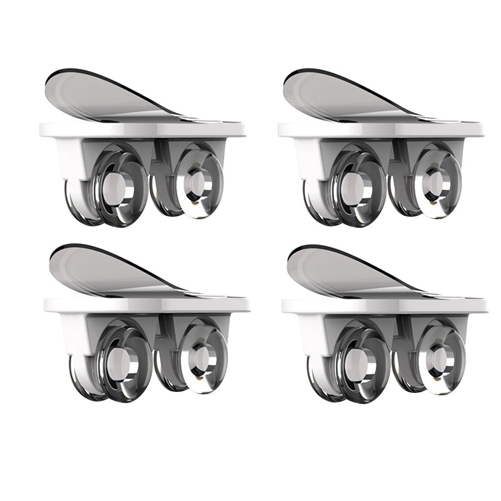 ionze Tools 4PCS Storage Box Pulley Storage Box Pulley Adhesive Pulley ...