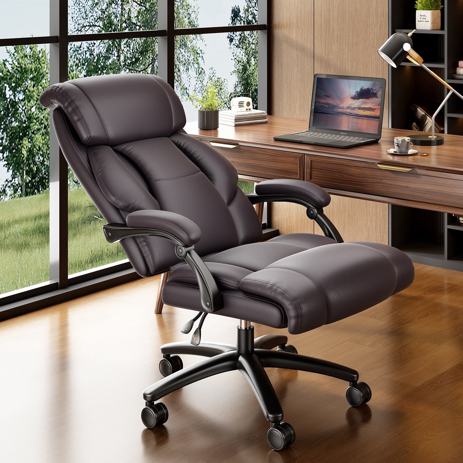 iooHug Reclining Executive Office Chair, Big and Tall Desk Chair with ...