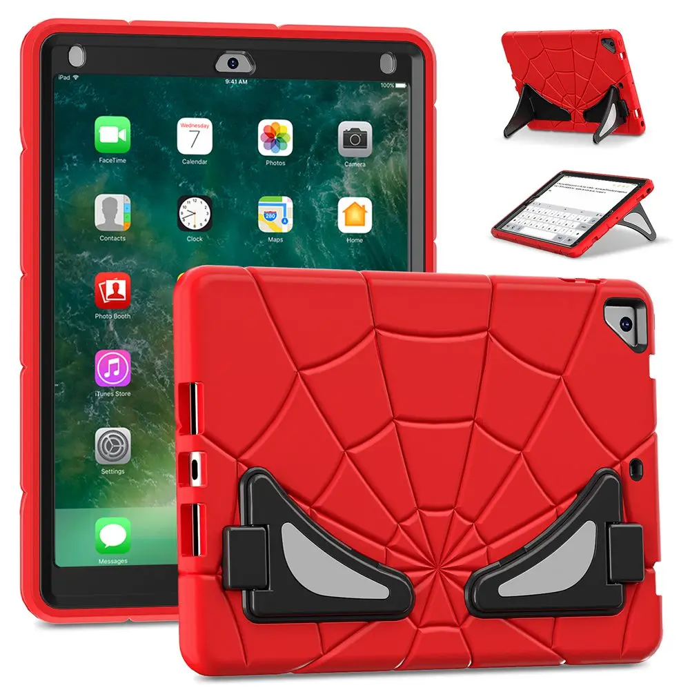 For ipad 6th Gen 9.7鈥?Case A1893 A1954 Kids Tablet cover Silicone+PC ...