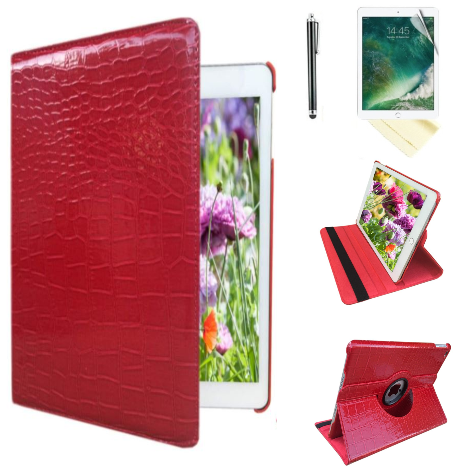 Trendmart iPad Case 9th/8th/7th Gen 10.2 inch, 360 Rotating Stand ...