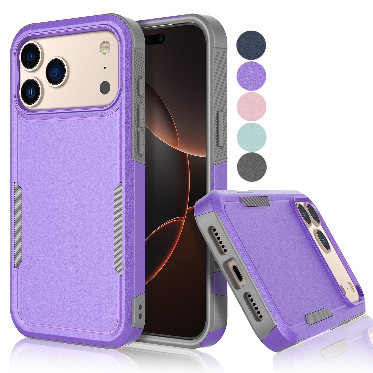 For iphone 17 Pro Case, Shockproof Heavy Duty Rugged Cell Phone Case ...