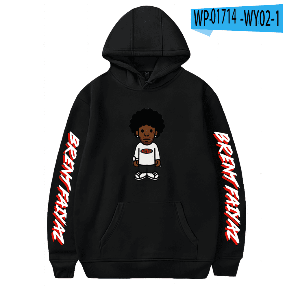 ipzHeJ 90s Rapper Brent Faiyaz Hoodie Long Sleeve Women Men Tracksuit ...