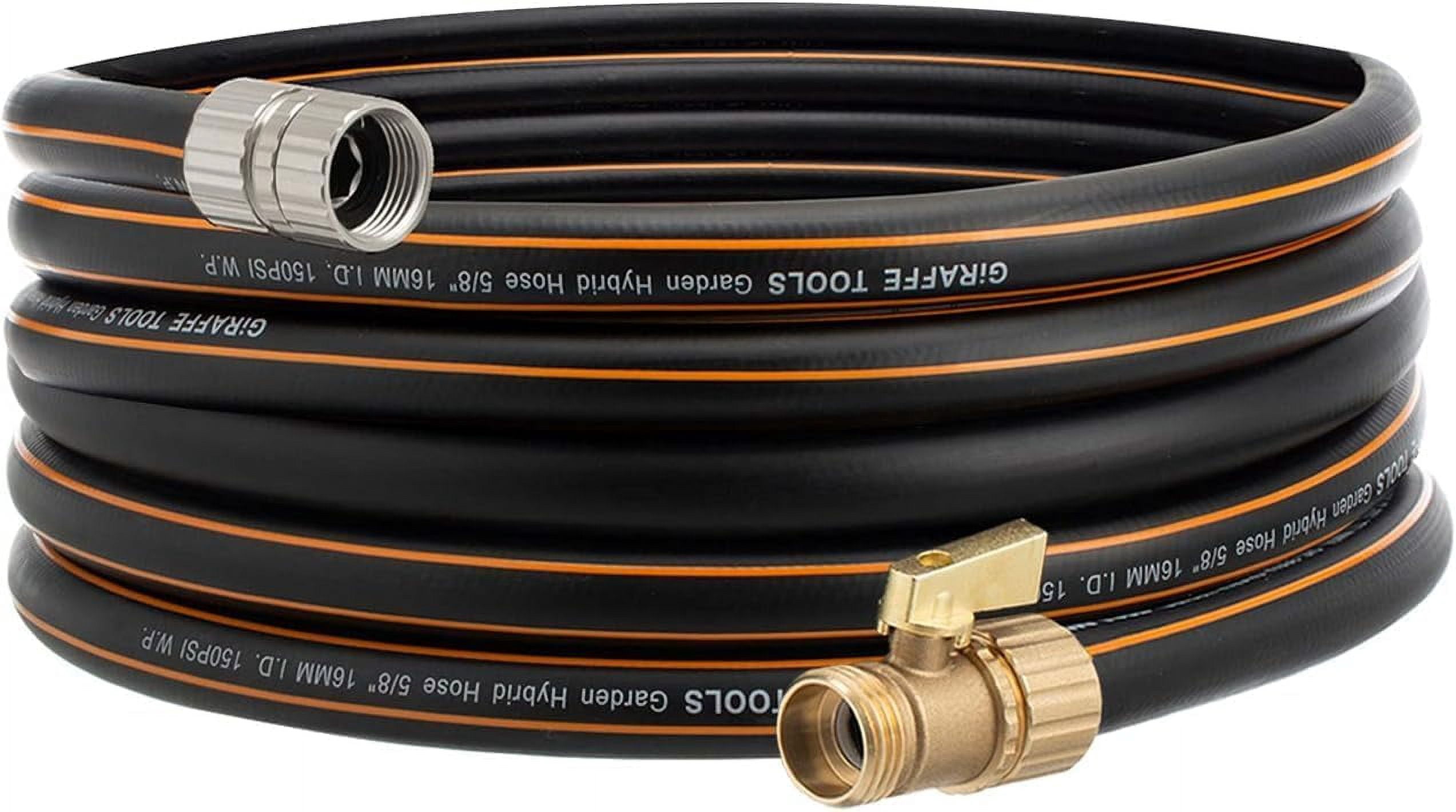 irewvgjk Hybrid Garden Hose 35ft x 5/8" Male and Female Fittings with ...