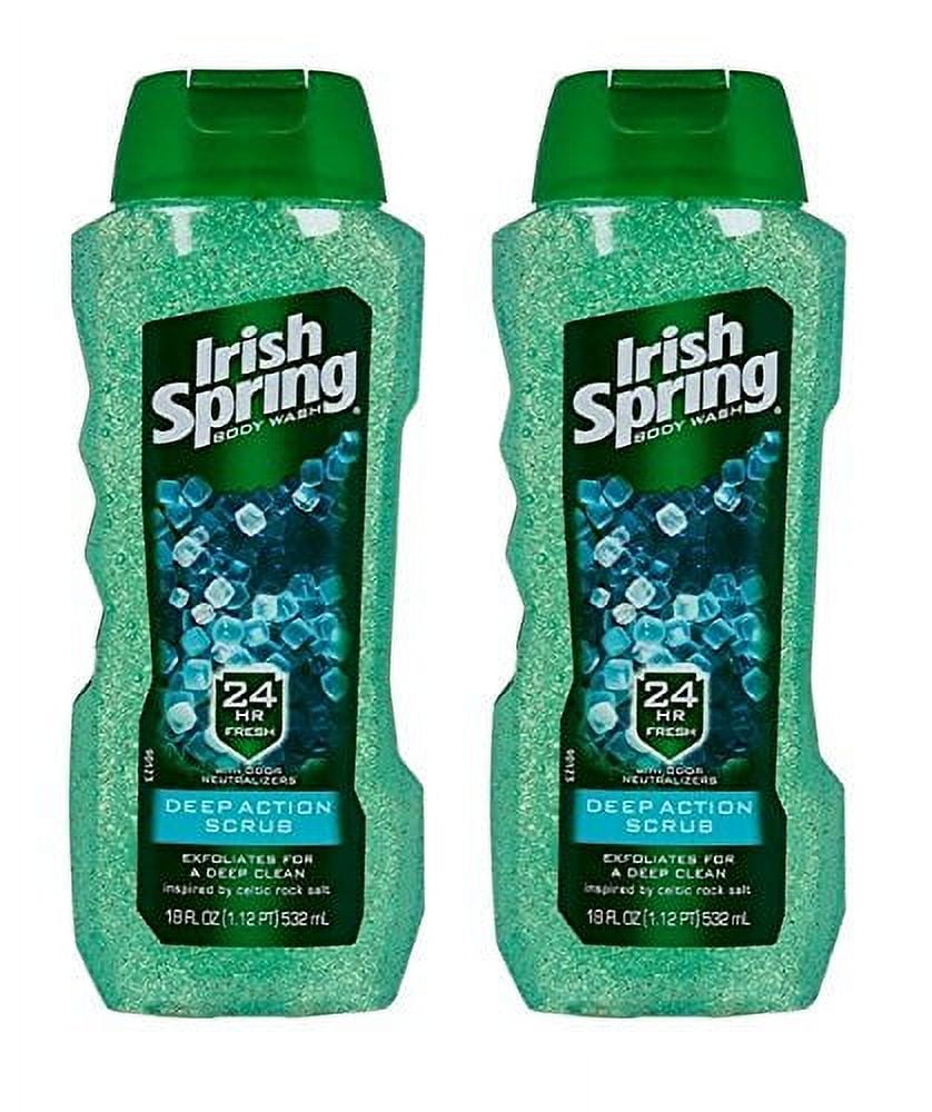 Irish Spring Original Scent Body Wash, Deep Action Scrub, Refreshing ...