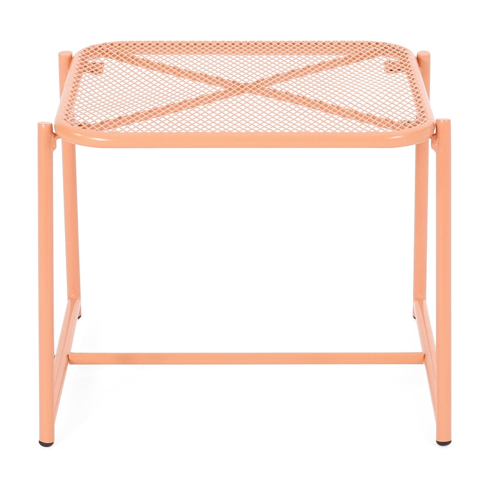 iron Side Table with Mesh Motif / Useful for Outdoor Meals - Walmart.com