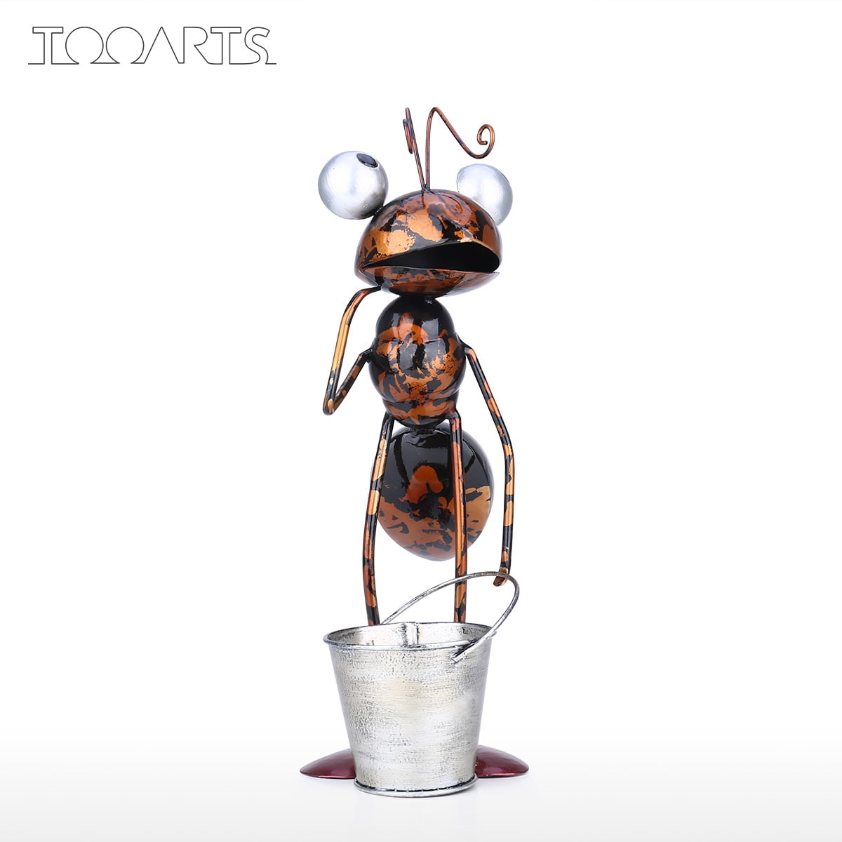 iron sculpture,Cartoon Ant With Indoor Statue With Removable Bucket ...