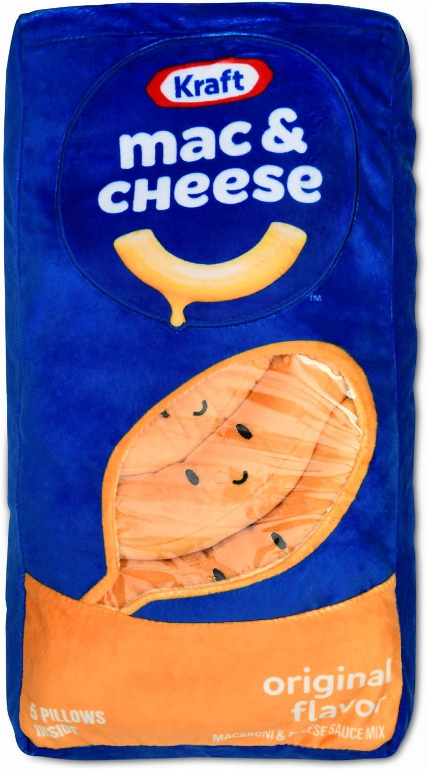 iscream Kraft Macaroni & Cheese 10" x 17" Pillow Set with 4 Plushie ...