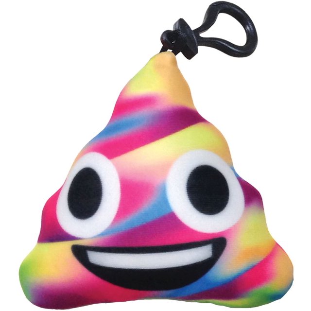 iscream Rainbow Emoji Mini Microbead Pillow Backpack Charm - Candy ...