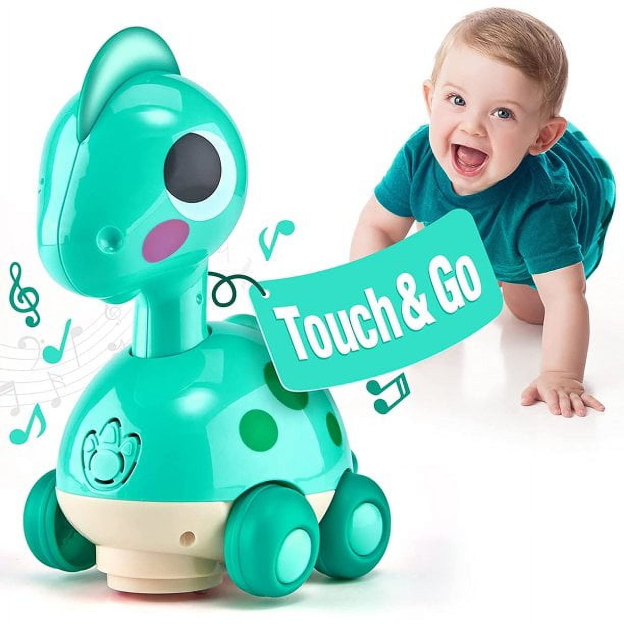 ishantech Non-Toxic Toddler's Musical Light Dinosaur Push & Pull Toy ...