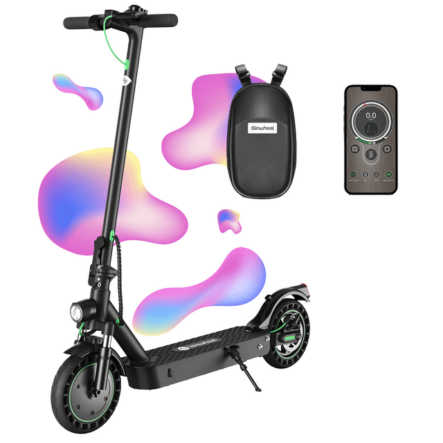 isinwheel S9MAX Electric Scooter, 500W Adult Scooter, 25 Miles Range ...