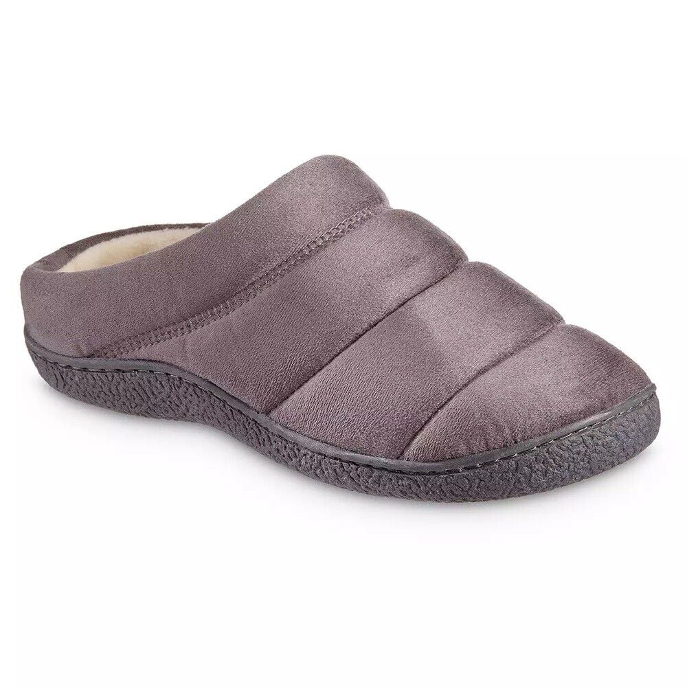 isotoner Advanced Memory Foam Microsuede Puffer ECO Comfort Clog ...