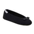 isotoner Women's Diamond Microterry Gemma Ballerina Slippers with ...
