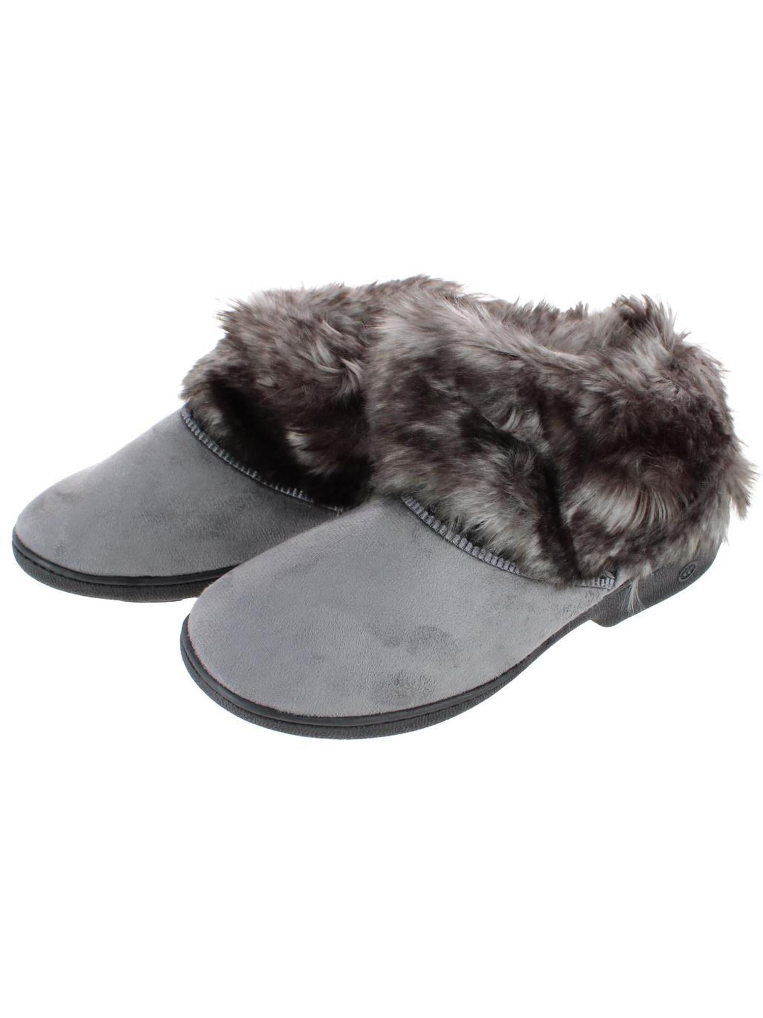 Isotoner Recycled Microsuede Mallory Boot Slipper (Women) - Walmart.com