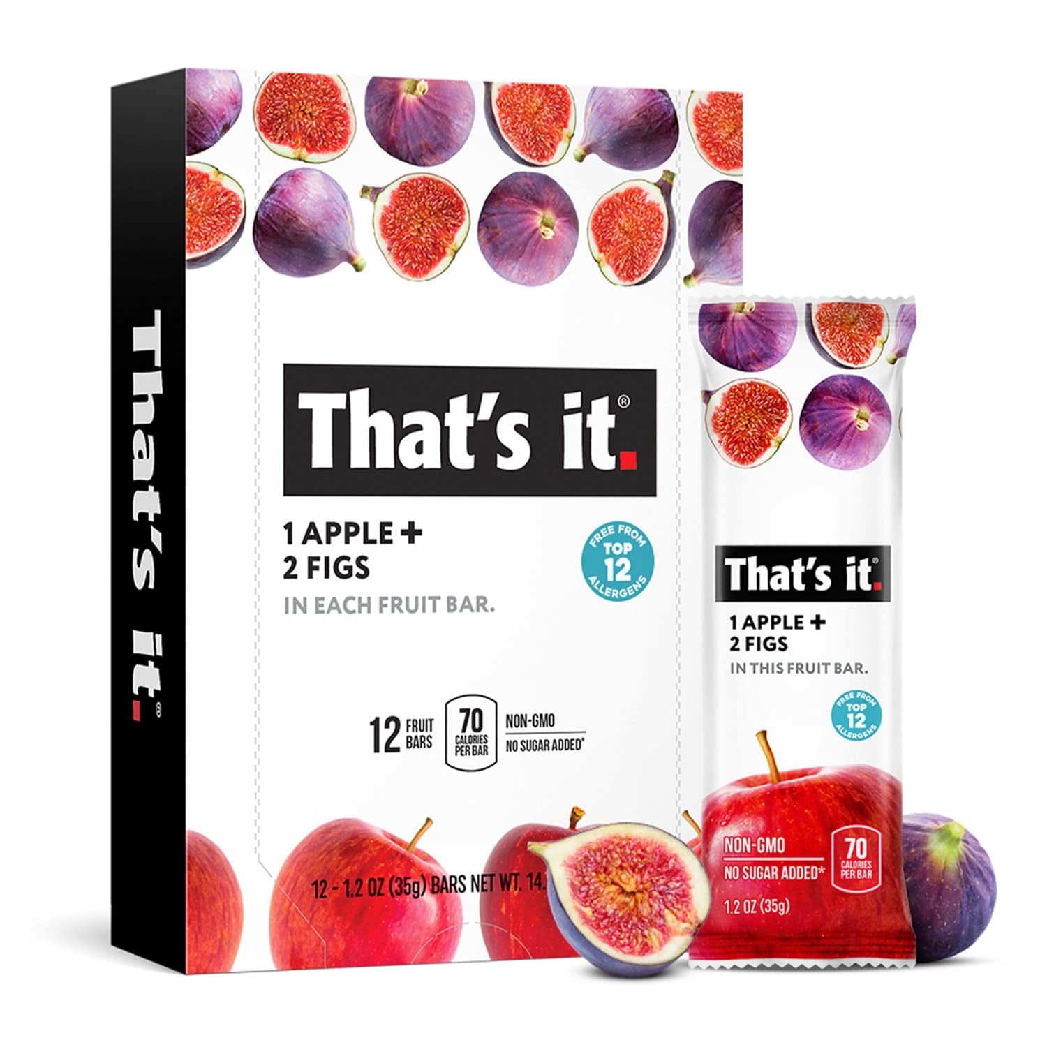 That's it. Apple + KEF28 Fig Fruit Bars 100% No Artificial Ingredients ...