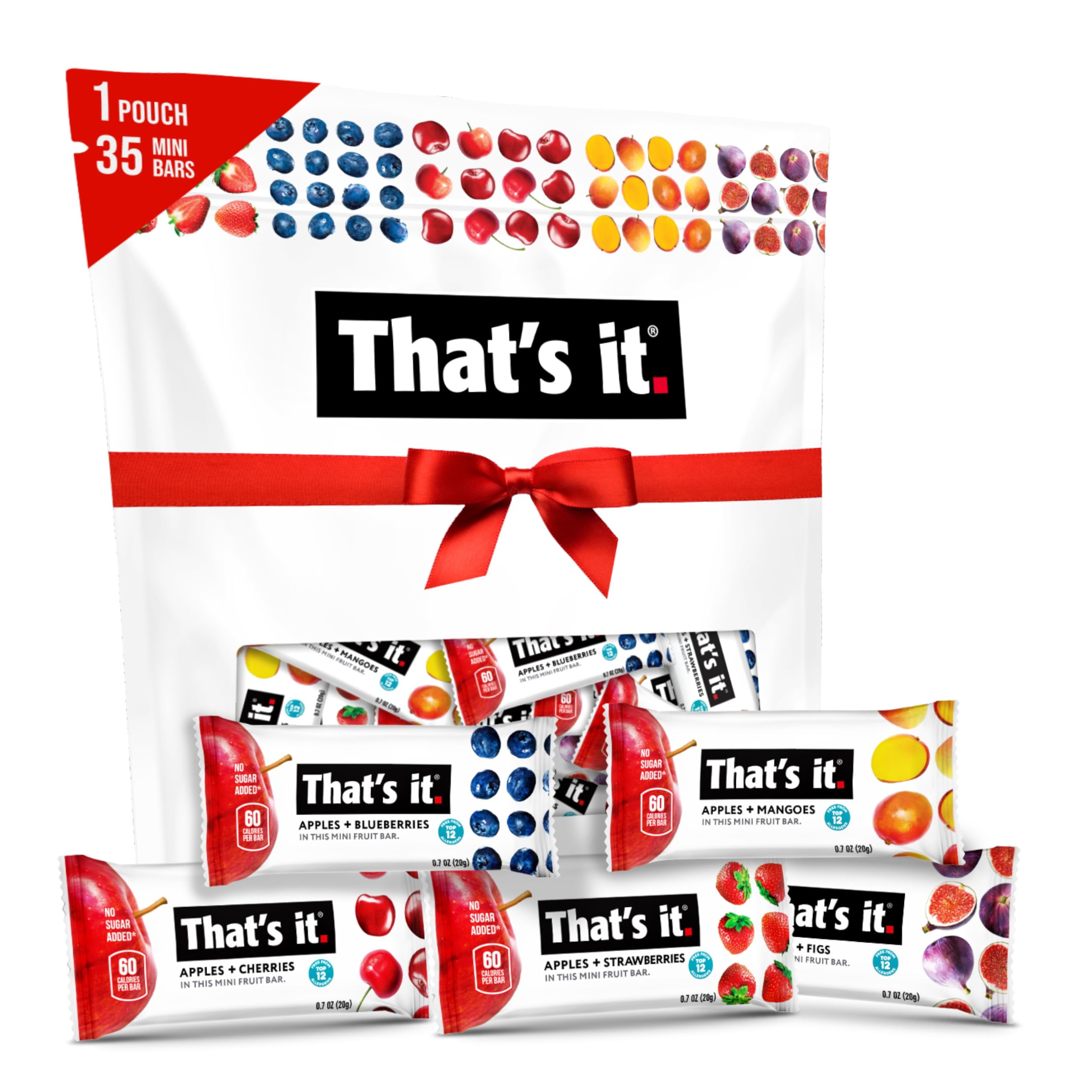 That's it. Mini Fruit DMF15 Bars (Variety 35 Plant-Based, Vegan ...