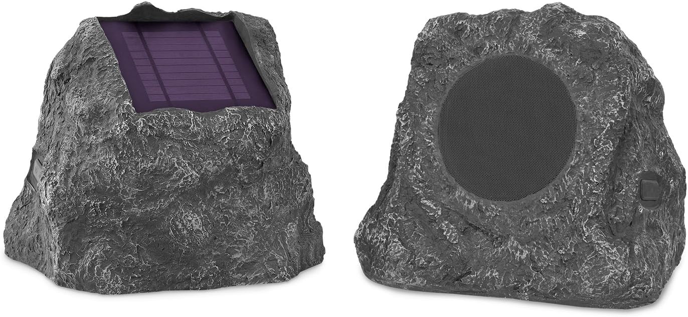 it. Outdoor Rock Speaker Pair - Wireless Bluetooth , for Garden, Patio ...
