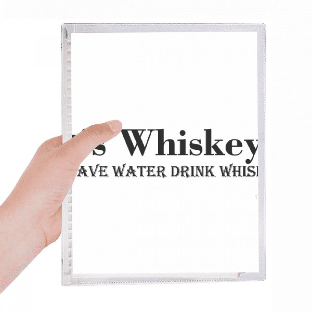 it's whiskey save water drink whiskey notebook loose diary refillable ...