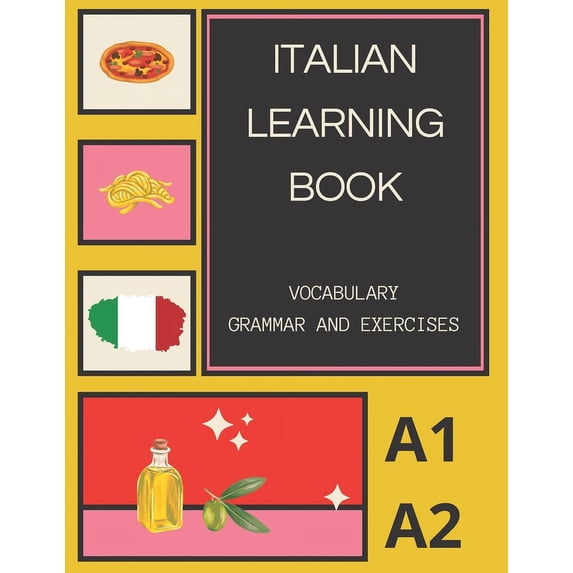 italian Learning Book: A1 A2 Learning Adventure with Vocabulary ...