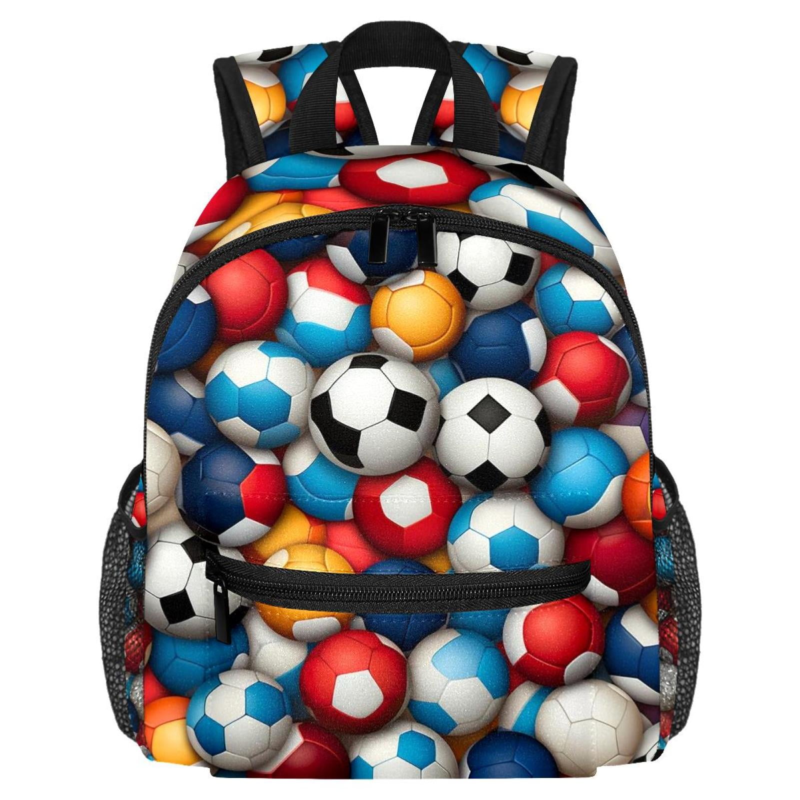 itdsatrgt Soccer Football Pattern Kids Backpack, Boys Girls Teens ...
