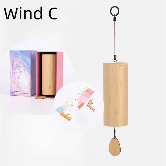 itjyjhh Bamboo Wind Chimes Set Wind Windchimes 8 Tone Rods Windchimes ...