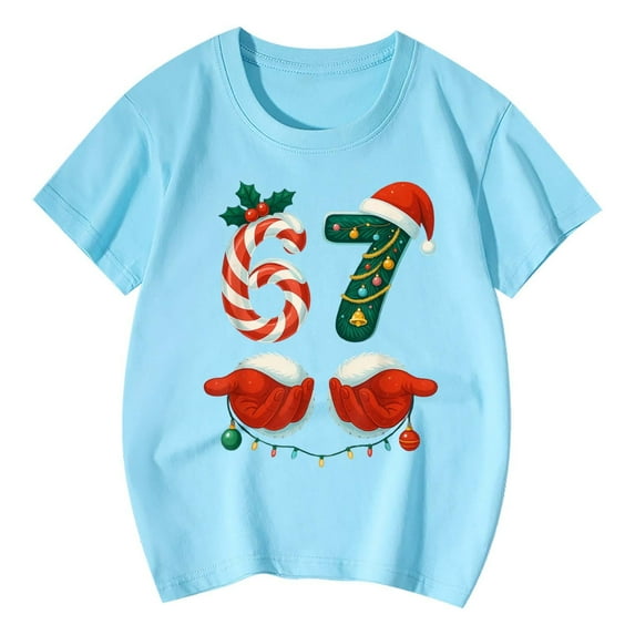 itvber 67 Christmas Shirt for Boys and Girls 6 7 Meme Holiday Gen Alpha ...