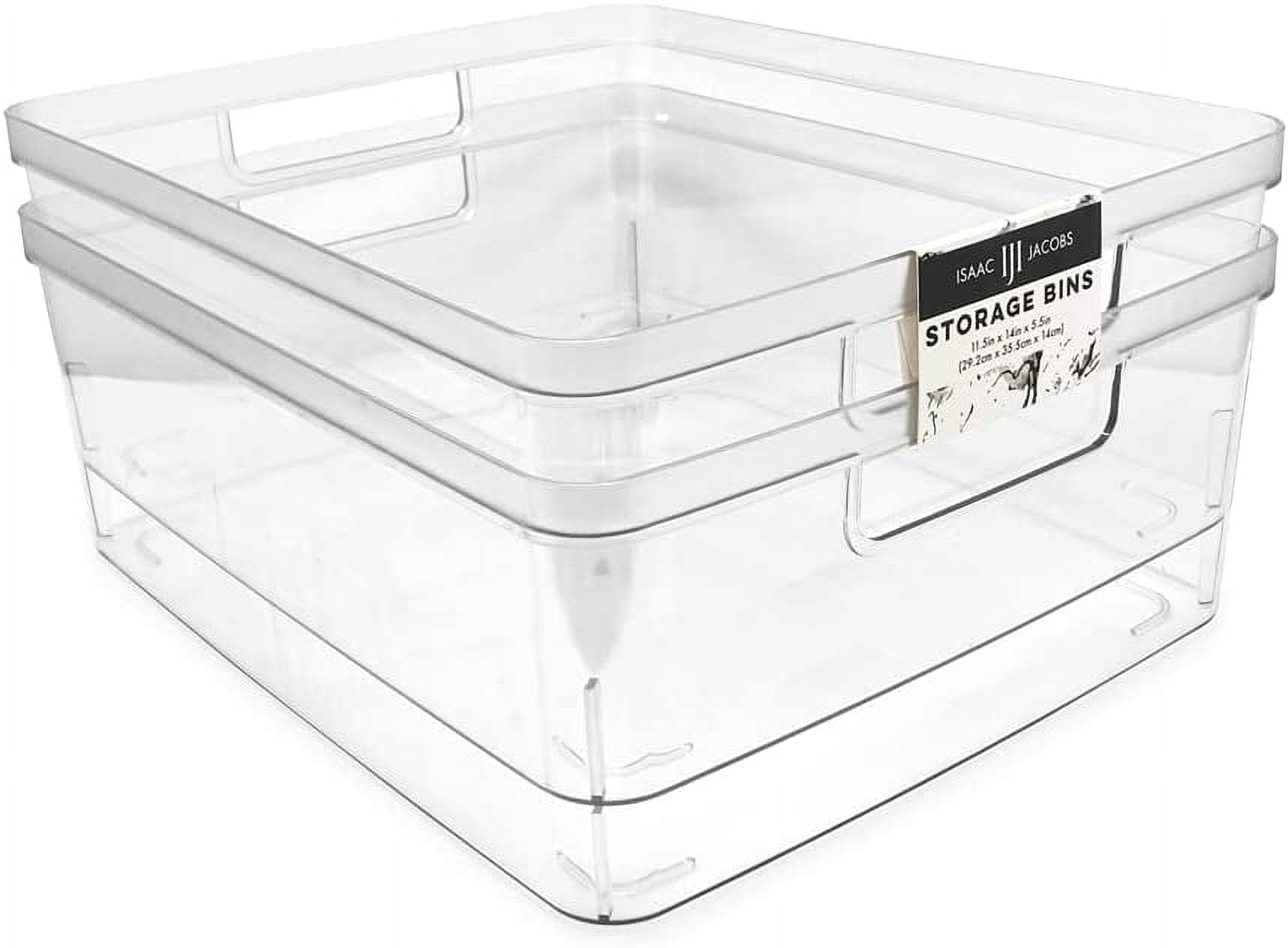 iugvk 2-Pack Square Clear Storage Bins (10\u201D L x 10\u201D W x 6.1 ...
